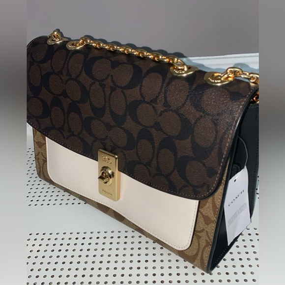 Coach | Bags | Brand New Coach Mix Khaki Brown Blk Klare Crossbody Bag ...